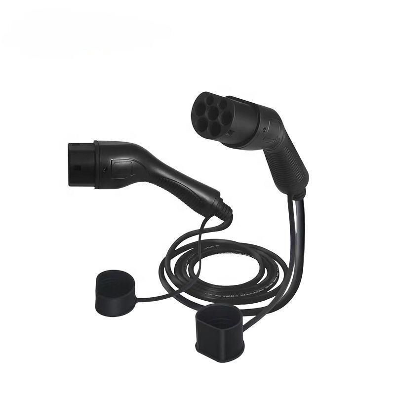 16A 3 Phase Type 2 To Type 2 EV Charging Pile Cable Portable 11 Kw ...